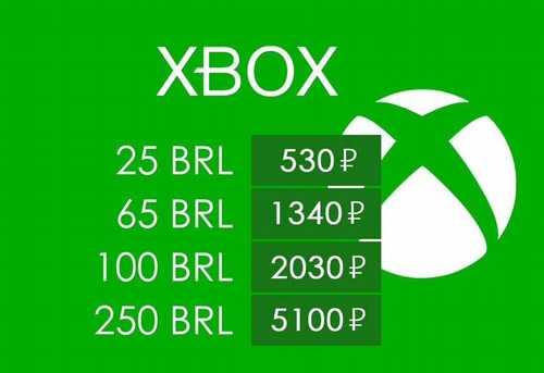 Карты пополнения Xbox Gift (Brazil, BRL, Бразилия)