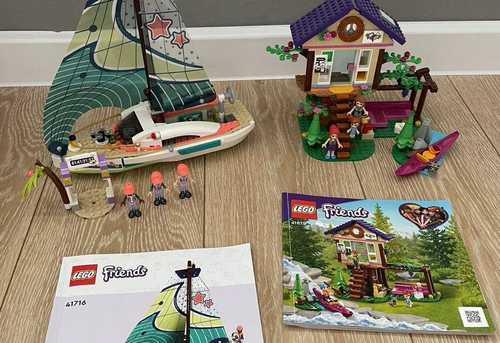Lego Friends Стефани на яхте и Домик в лесу