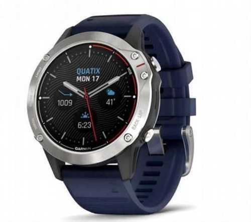 Garmin Quatix Gray with Captain Blue Band