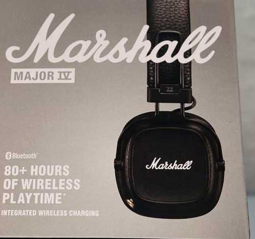 Новые наушники Marshall Major 4 черные