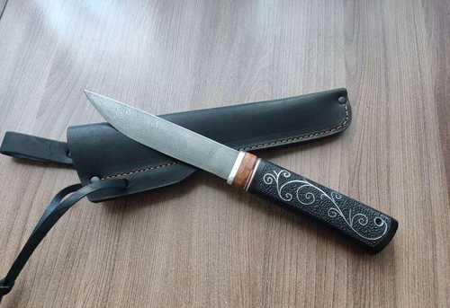 Якутский нож, дамасская сталь