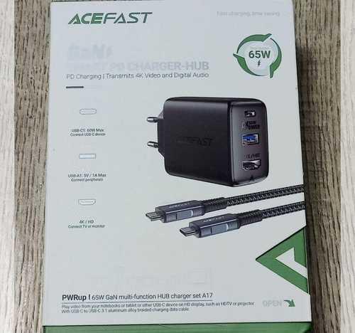 Зарядное устройство acefast A17 GaN PD65W