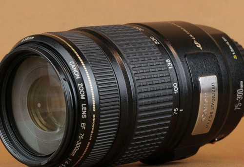 Canon EF 75-300mm f/ 3-5.6 IS (id 72100)