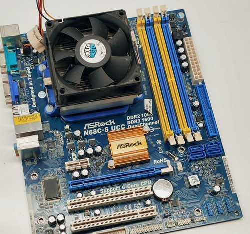 Комплект ASRock N68C-S, Athlon II X2 240