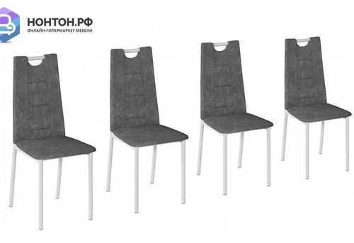 Комплект стульев Орлеан темно-серый / белый