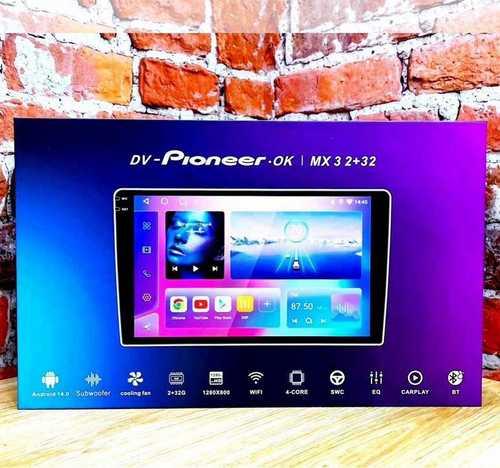 Android магнитола Pioneer MX3 2+32Gb 9” андроид