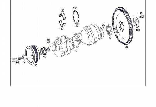 Коленвал Mercedes M157 157 6.3 AMG