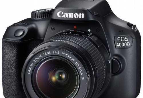Новый зеркальный фотоаппарат Canon EOS 4000D