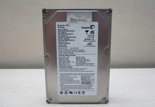 HDD Seagate ST380011A (80GB) IDE рабочий №35