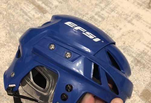 Хоккейный шлем efsi синий