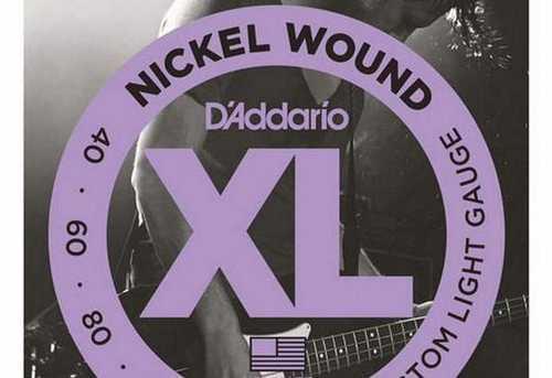 Струны D'Addario Nickel Wound Bass 40-100 (EXL190