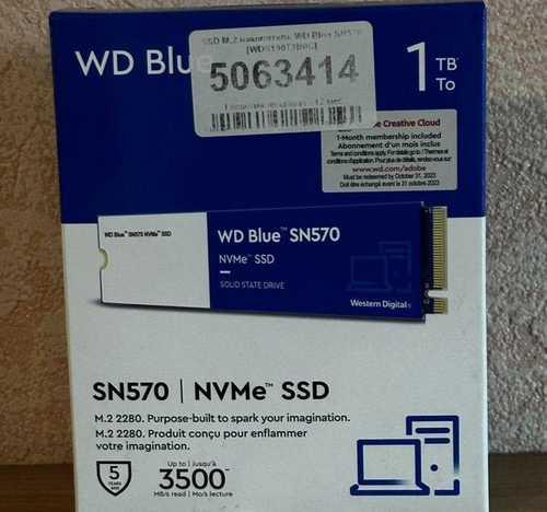 Твердотельный накопитель ssd WD Blue SN570