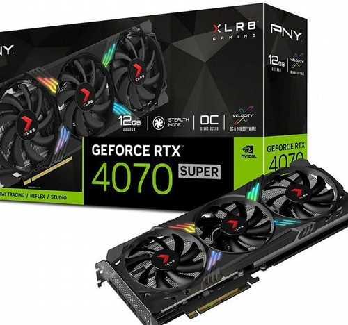 Видеокарта PNY GeForce RTX 4070 Super Verto OC 12G