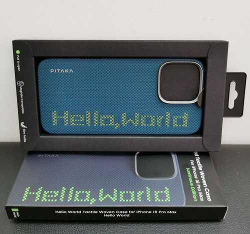 Чехол Pitaka iPhone 16 Pro Max Hello World