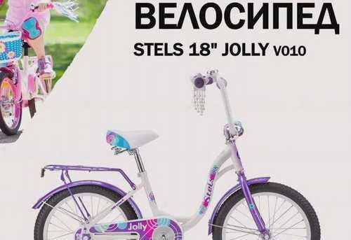 Велосипед 18" stels Jolly (11" Белый)