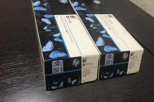 Оригинальные картриджи HP 81 C4933A C4932A