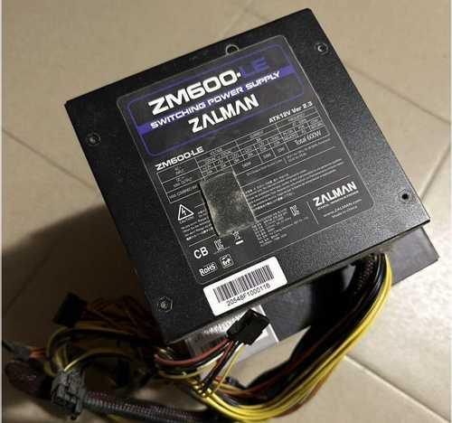 Блок питания Zalman ZM600-LE 600W