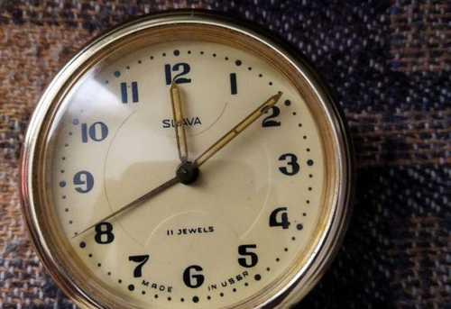 Часы будильник настольные slava СССР