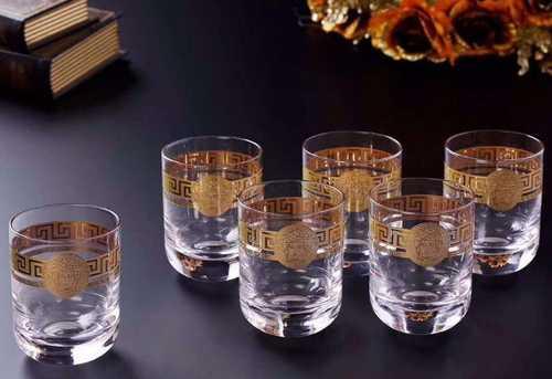 Versace бокалы фужеры стаканы набор 6 шт хрусталь