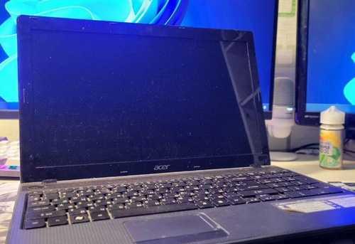 Ноутбук на разбор acer aspire 5733 матрица