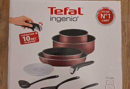 Набор посуды tefal Ingenio RED4186840, 9 предметов