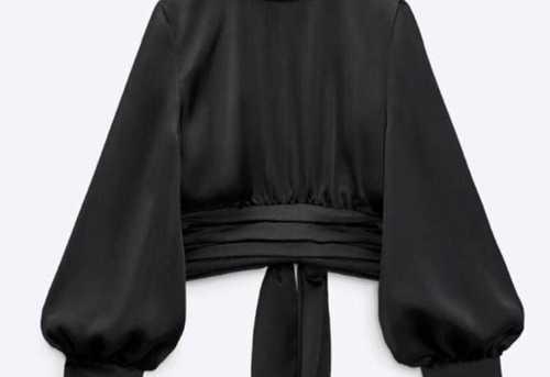 Шелковая блузка топ Zara