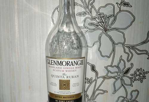 Пустая бутылка от шотландского виски 1 л