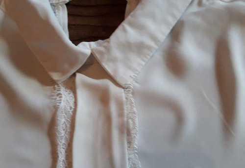Блузка белая на девочку. Разм.122-128. Ворош.р-н
