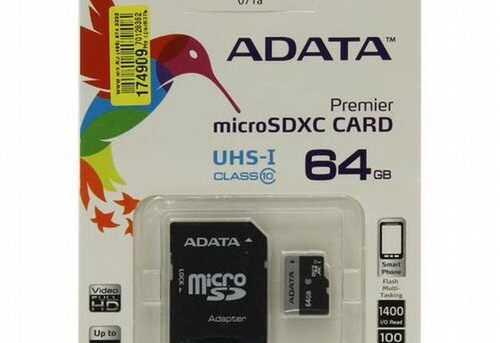 Карта памяти 64Gb (SD) A-Data