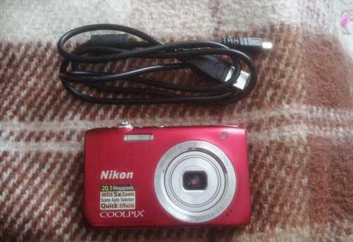 Компактный фотоаппарат nikon coolpix s2800