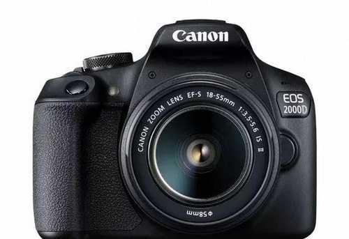 Зеркальный фотоаппарат Canon 2000d