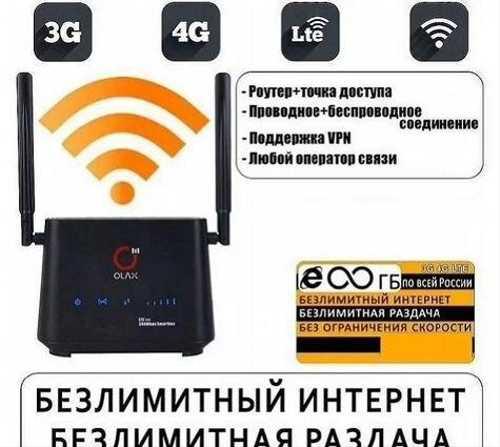 4G Wi-Fi интернет центр ZTE 2в1+Tapиф Bееl О27