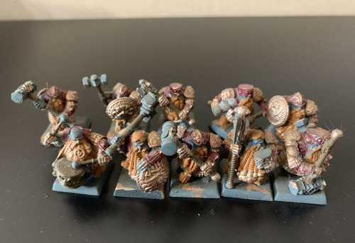 Warhammer fantasy battle Dwarf Hammerers миниатюры