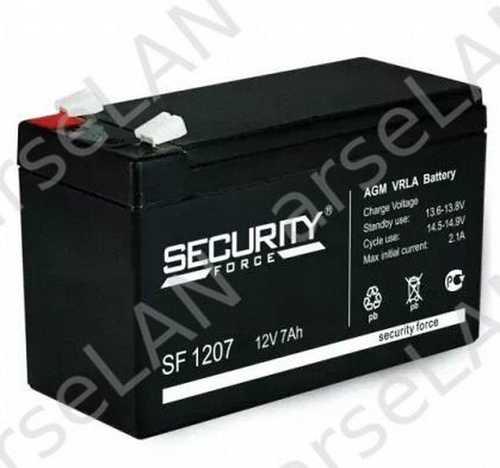 Security Forse, Аккумулятор для ббп SF 1207 12V 7A