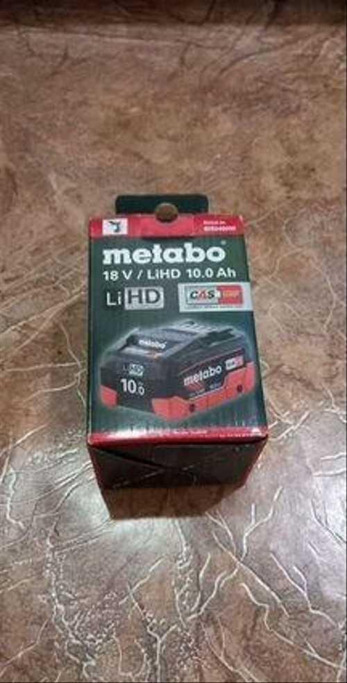 Аккумулятор Metabo 18 v lihd 10.0 Ah