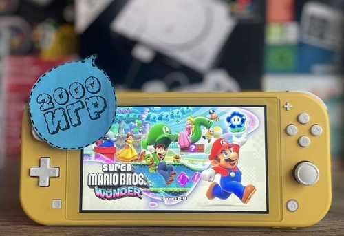 Nintendo Switch Lite 2000+ игр Mario Yellow