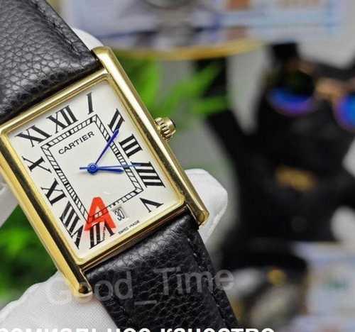 Мужские кварцевые часы Cartier