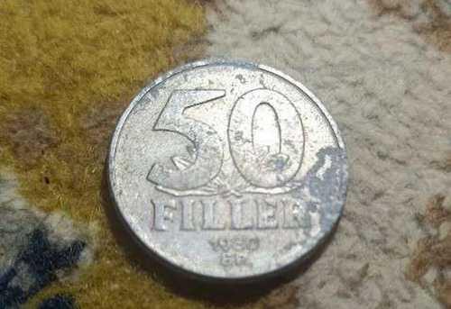 Венгрия 50 филлеров 1980 года