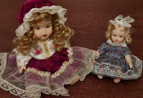 Две Куклы фарфоровых