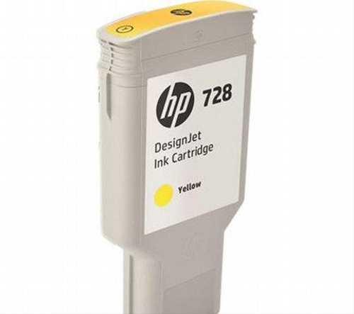 Картридж HP 728 F9K15A для DJ Т730/Т830, желтый (3