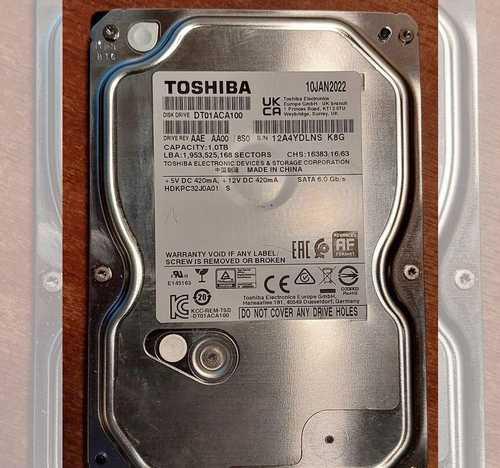 Жесткий диск toshiba на 1 Тб