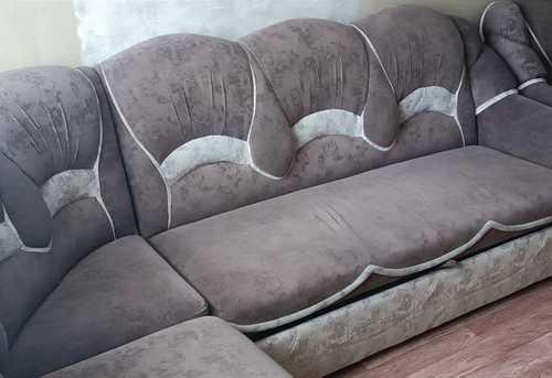 Угловой диван с креслом