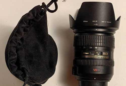 Объектив Nikon Nikkor 18-200 VR