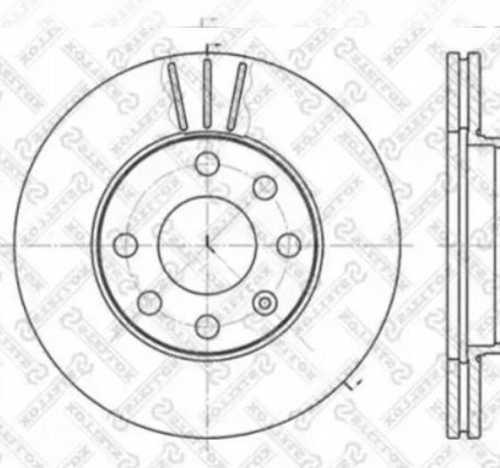 60203608VSX диск тормозной передний Stellox