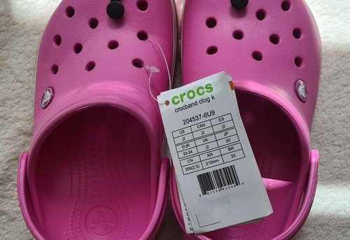 Crocs Crocband kids j2, розовые, новые, оригинал