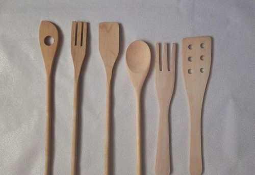 Набор деревянных предметов для кухни