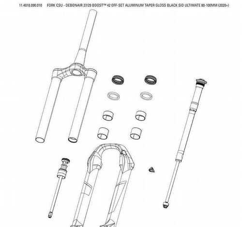 RockShox SID SL Select Charger RL 3P OS44 D1 Вилка