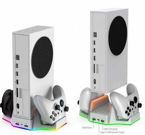 Стенд dobe для xbox series S,RGB,TYX-0663D