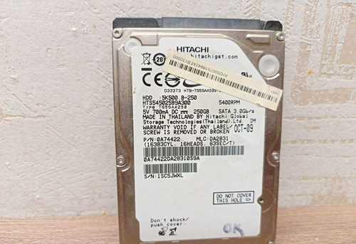 Жёсткий диск для ноутбука 250Gb Hitachi