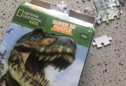 3D пазлы динозавр